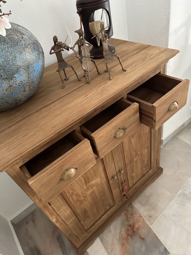 Heidi 2 Door Cabinet – Teak Talk
